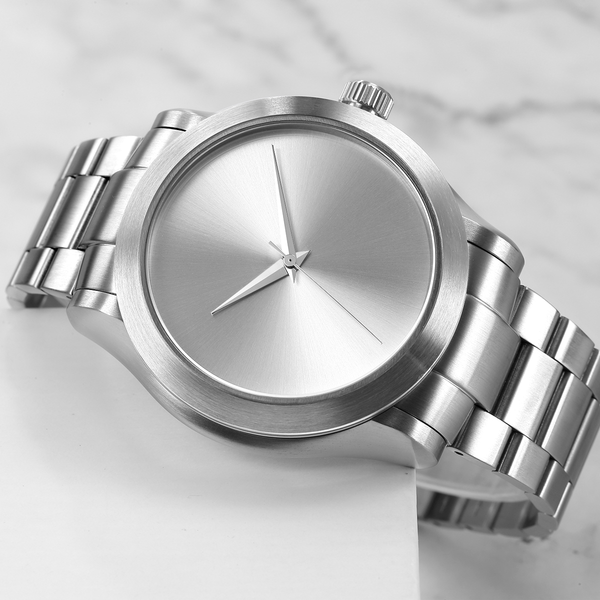 The Eos - Silver Case | Silver Dial | Silver Stainless Steel Band - Teleio