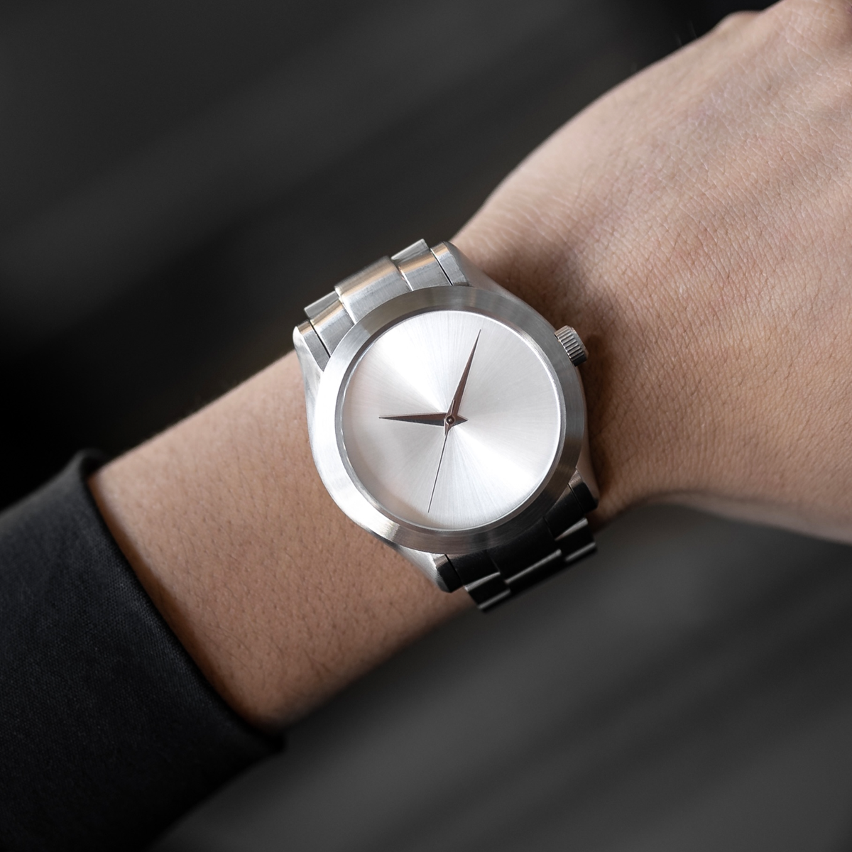 The Eos - Silver Case | Silver Dial | Silver Stainless Steel Band - Teleio